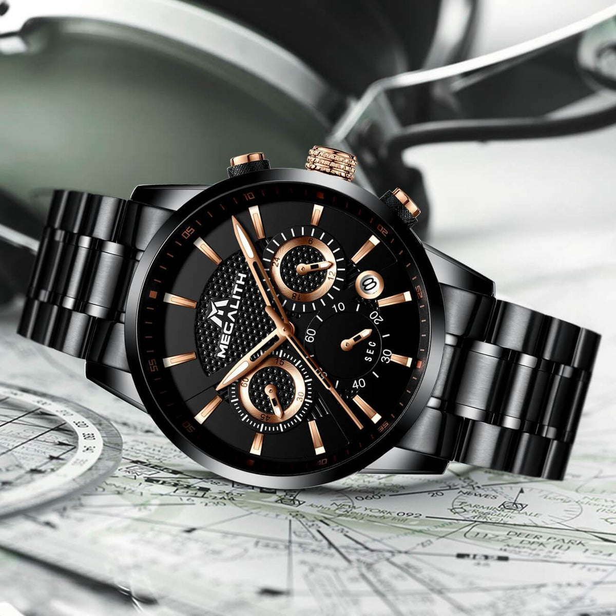 Megalith Men Watches with stainless steel band – megalith watch