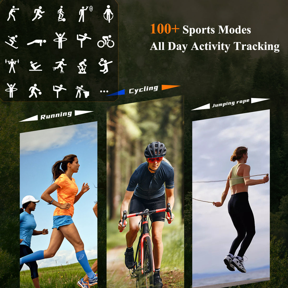 MEGALITH Smart Watch HT17 for Fitness Sports-Activity Tracker Smartwat ...