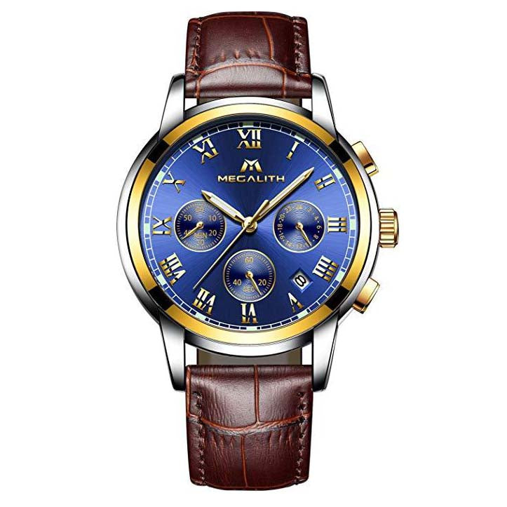 Analogue Digital Sports Military Tough Men Leather Strap Watch ...