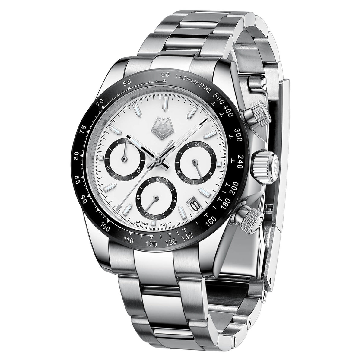 Chronograph Watch | Solid Steel | 8389M – megalith watch
