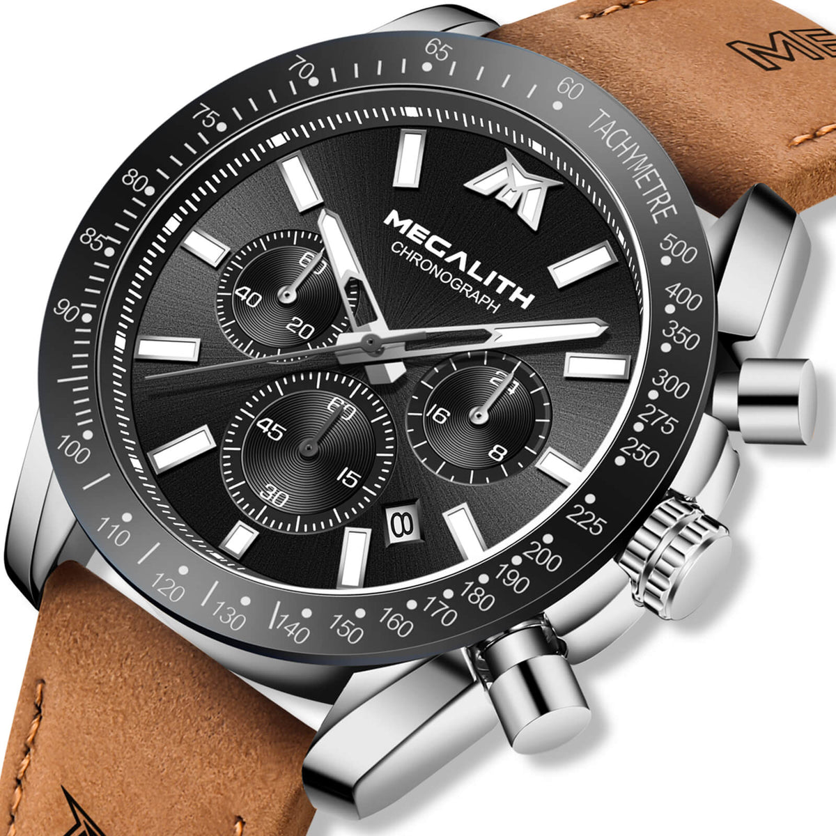 Chronograph Watch | Leather Band | 8274M – megalith watch