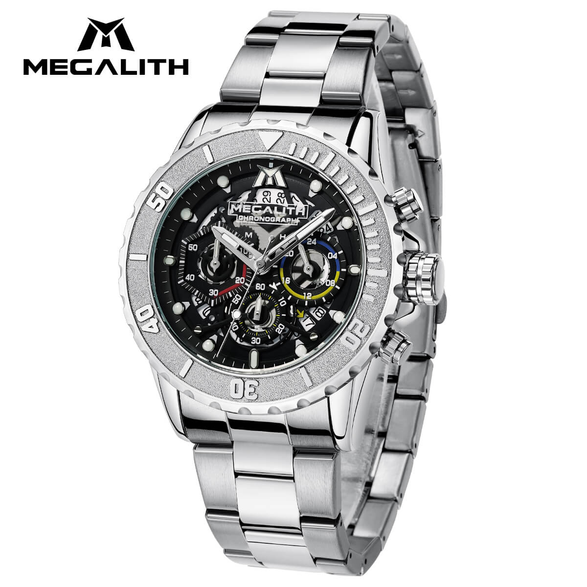 Chronograph Watch | Stainless Steel Band | 8288M – megalith watch