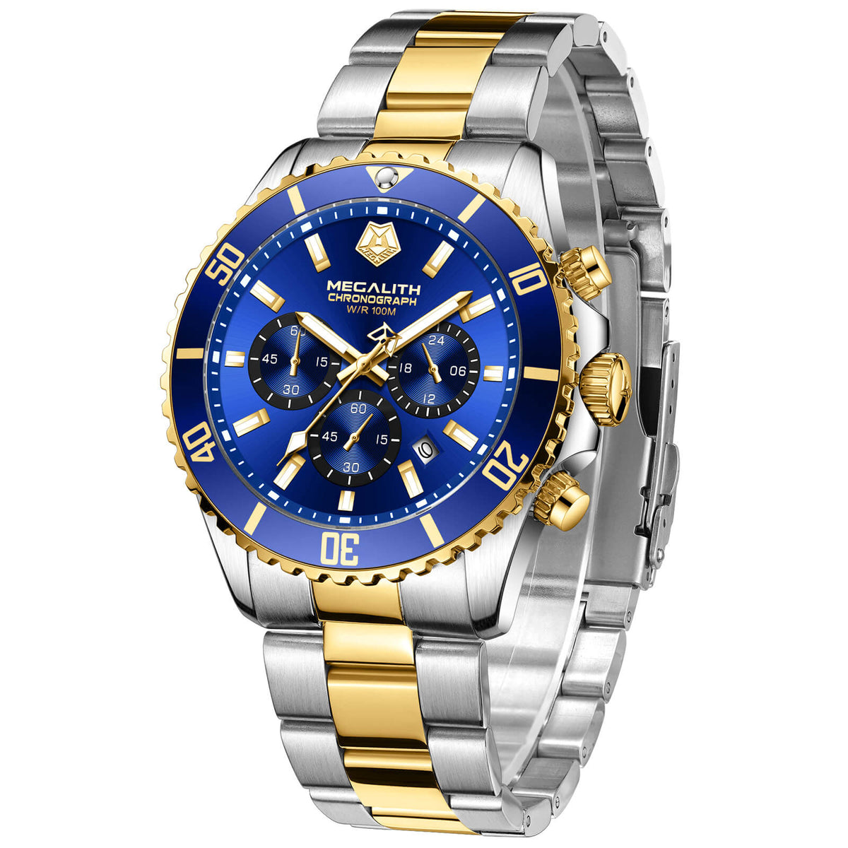 Chronograph Watch | Solid Steel | 8394M – megalith watch