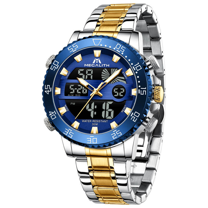 8222M | Quartz Men Watch | Stainless Steel Band – megalith watch