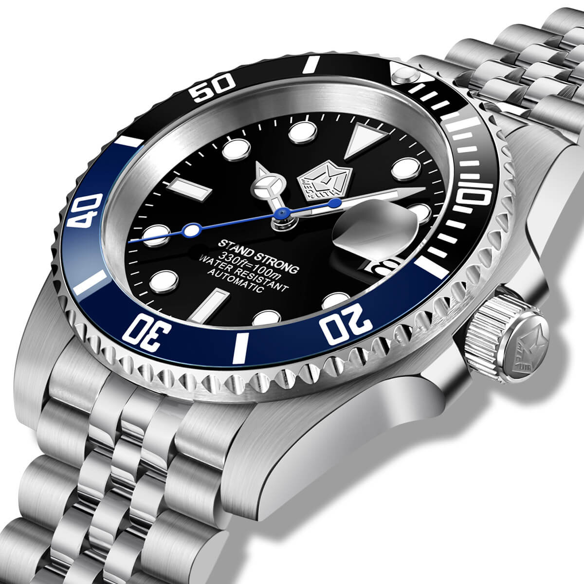 Automatic Men watch | Solid Steel | Megalith 8393M – megalith watch