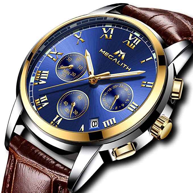 Analogue Digital Sports Military Tough Men Leather Strap Watch ...